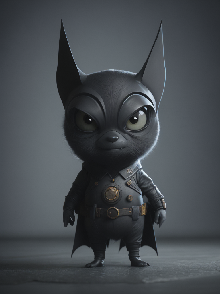 Lumenor AI Image Generation - little bat cute pixar character digital ...