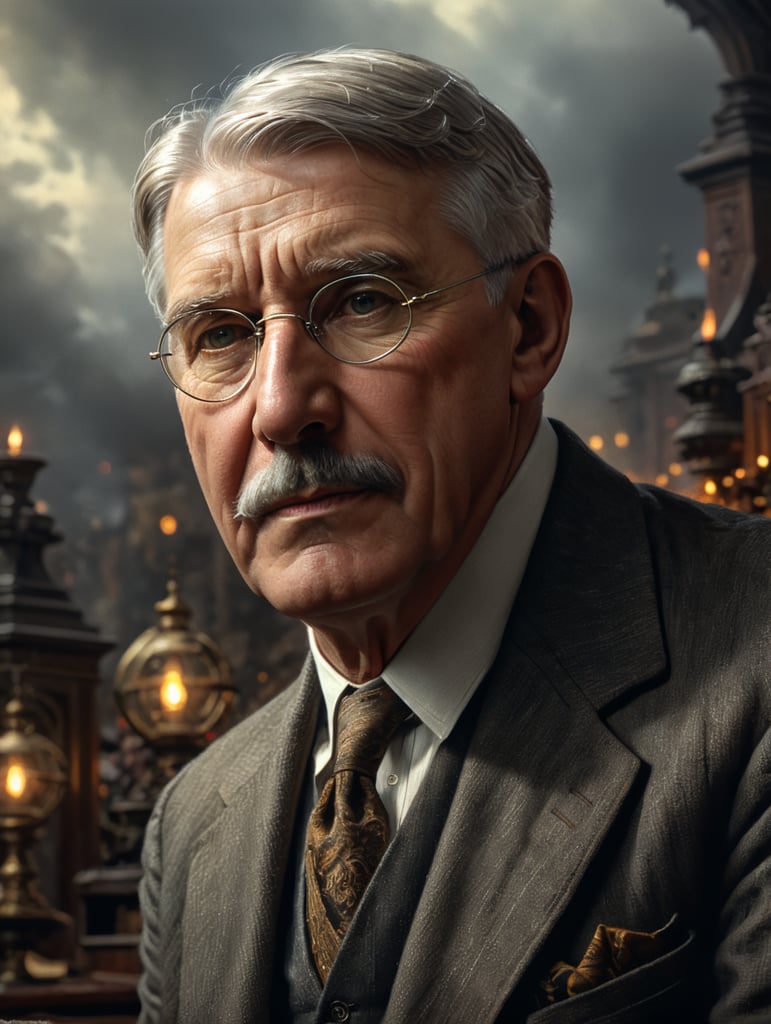 Premium Free ai Images | portrait of john dewey