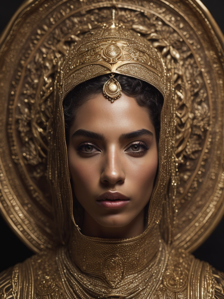 Lumenor AI Image Generation - photorealistic golden mage of stunningly ...