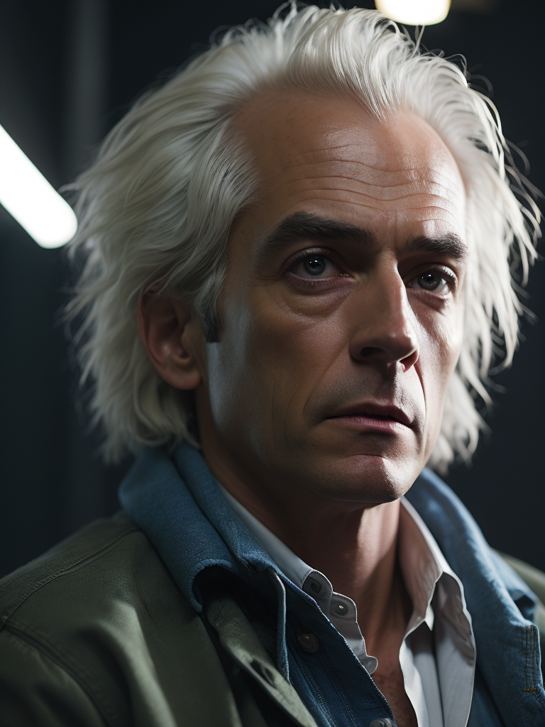 Lumenor AI Image Generation - portrait of doc brown from back to the future