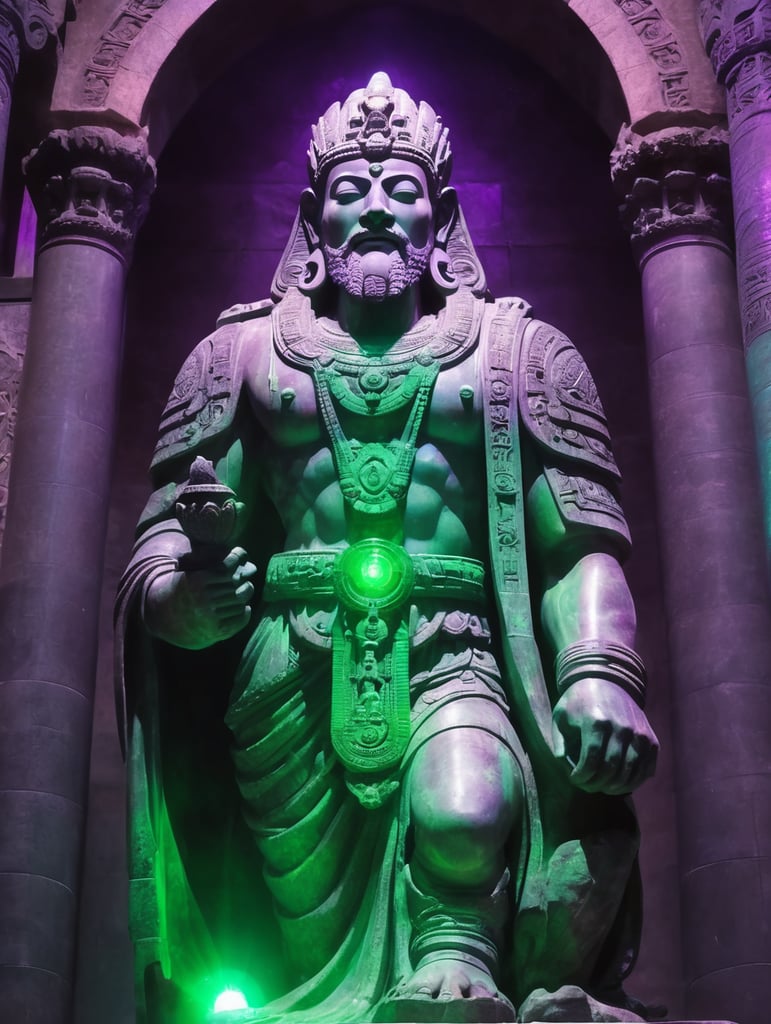 Premium Free ai Images | ancient statue that is so powerful looking ...