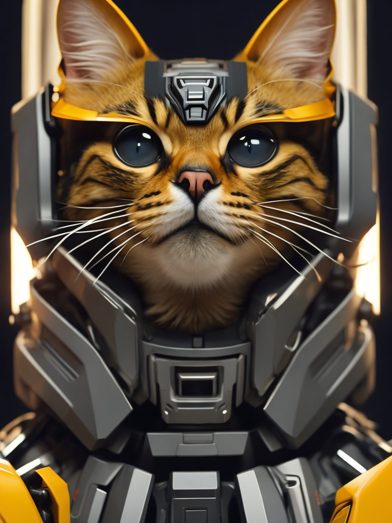 Lumenor AI Image Generation - transformers style cat