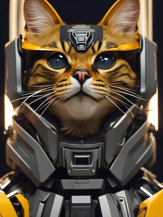 Premium Free ai Images | transformers style cat