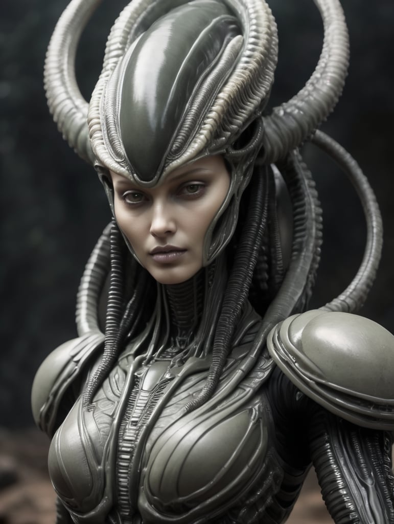 Premium Free ai Images | xenomorph godess