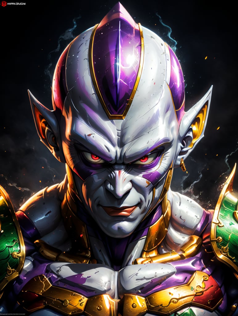 Premium Free ai Images | frieza dragonball art style anime