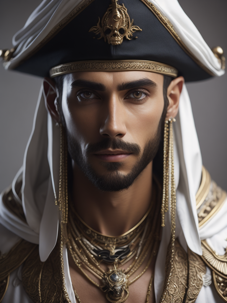 Lumenor AI Image Generation - the epic portrait of rakham the pirate ...