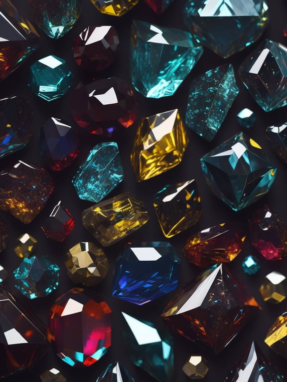 Premium Free ai Images | crystal texture pattern background top view ...