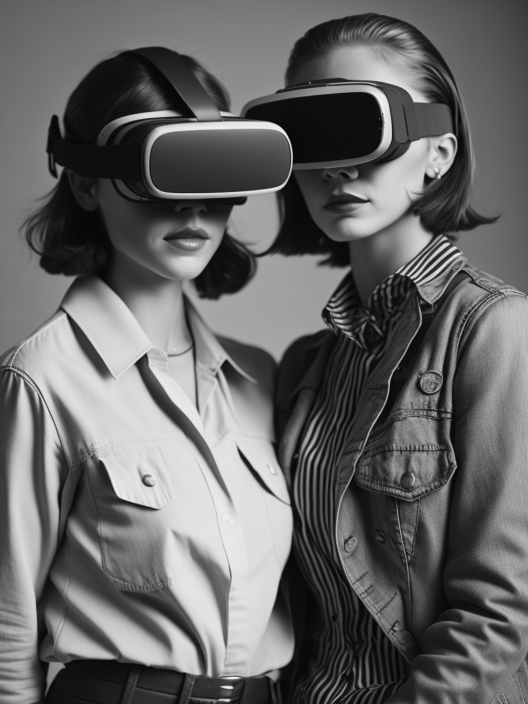 Lumenor AI Image Generation - portrait of girls wearing prototype ...