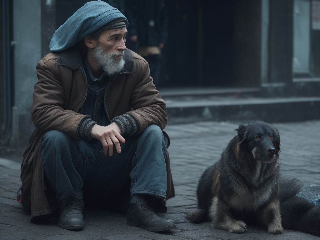 Lumenor AI Image Generation - russian homeless style