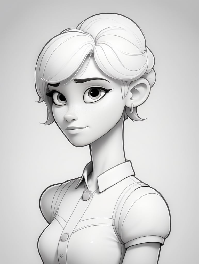 Premium Free ai Images | draw single human stylistic line character ...