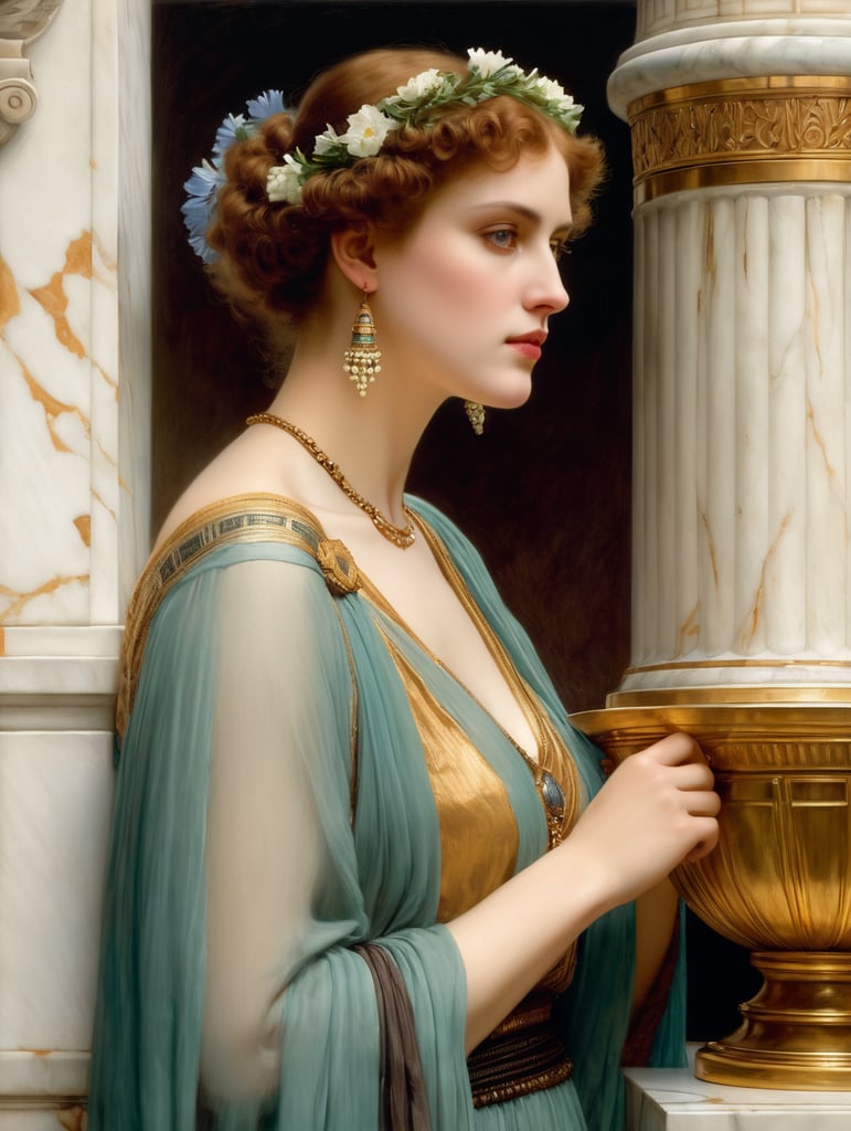 Premium Free ai Images | beautiful painting by sir lawrence alma tadema ...