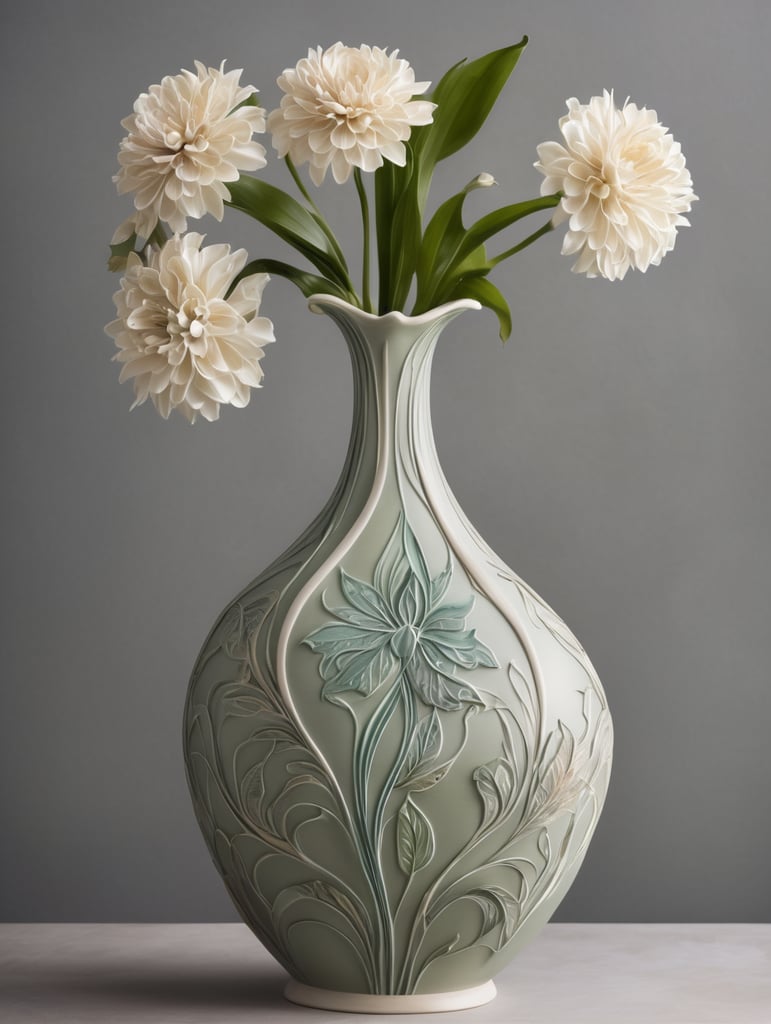 Premium Free ai Images | fantasy themed vase inspired by the art ...