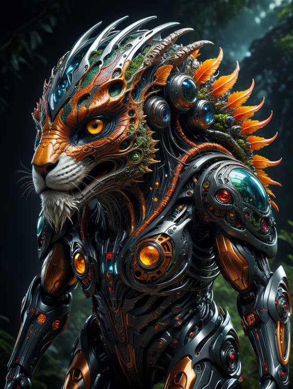 Premium Free ai Images | simplified hybrid of human body having animal ...