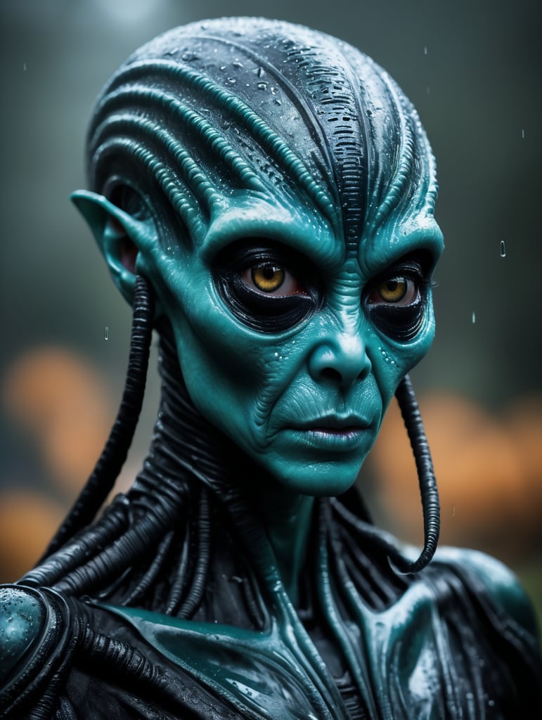 Premium Free ai Images | an alien dressed up like human for halloween ...