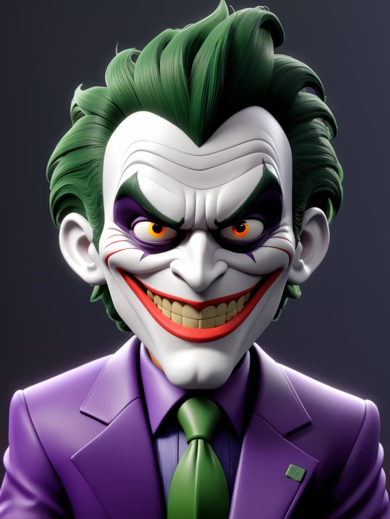 Premium Free ai Images | joker from batman animated series