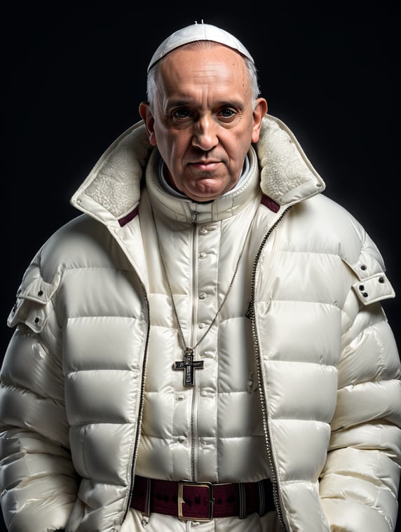 Premium Free ai Images | professional photo glamour of pope francis ...