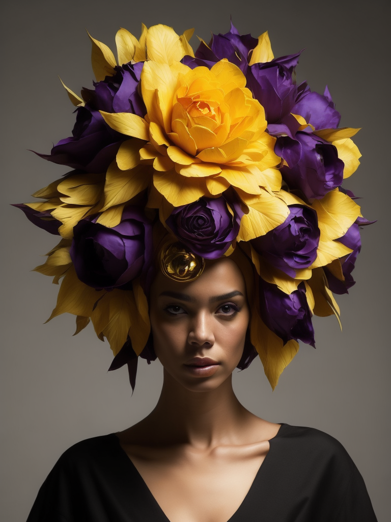 Lumenor AI Image Generation - woman wearing realistic papier mache ...