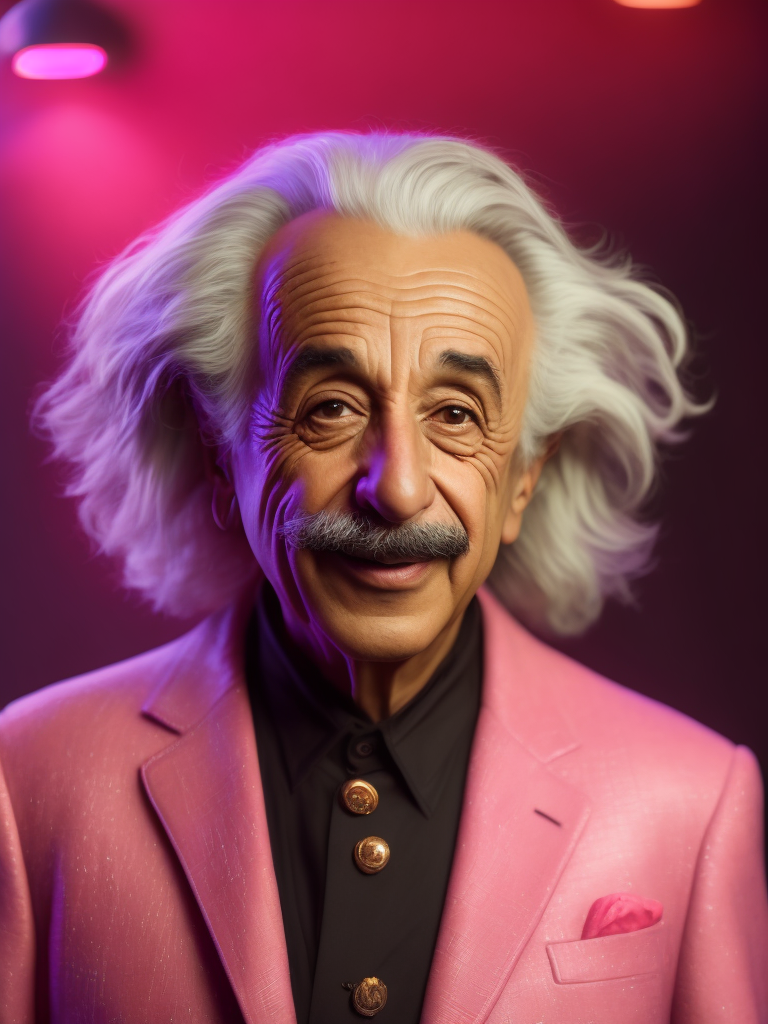 Lumenor AI Image Generation - albert einstein barbicore dressed all in ...