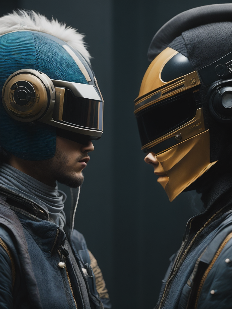 Lumenor AI Image Generation - daft punk in native american style ...