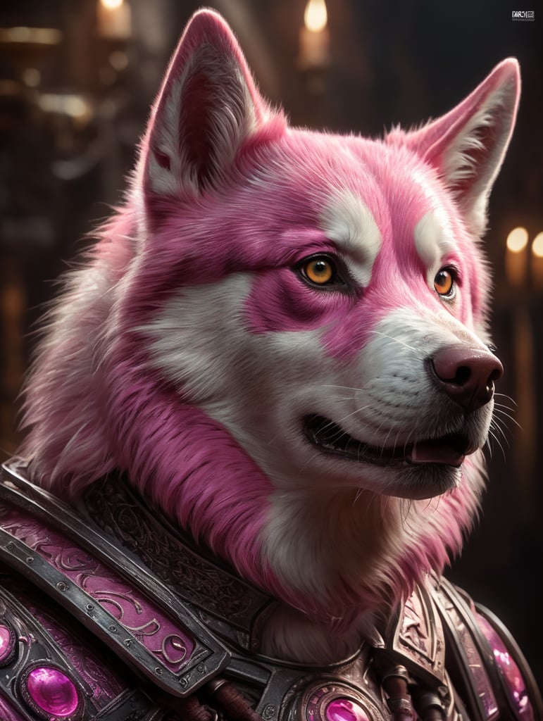 Premium Free ai Images | pink husky