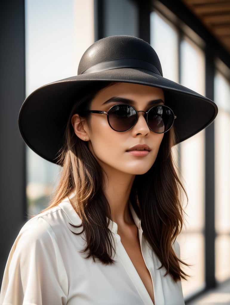 Premium Free ai Images | fashion work feauturing female model wearing ...