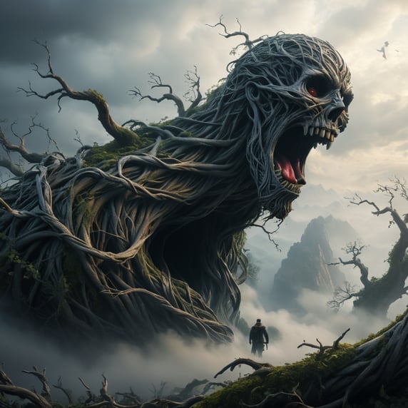 Premium Free ai Images | tangle lots of human figures entwined between ...