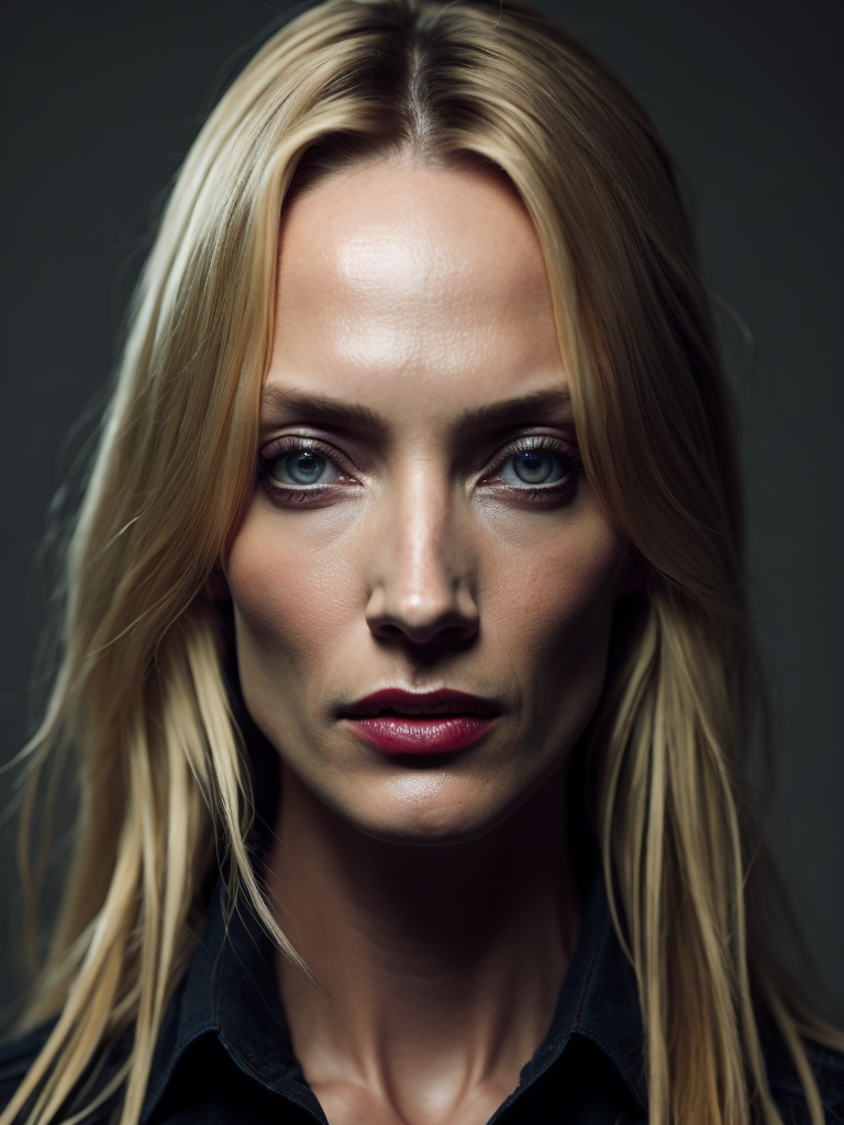 Lumenor AI Image Generation - kill bill uma thurman portrait