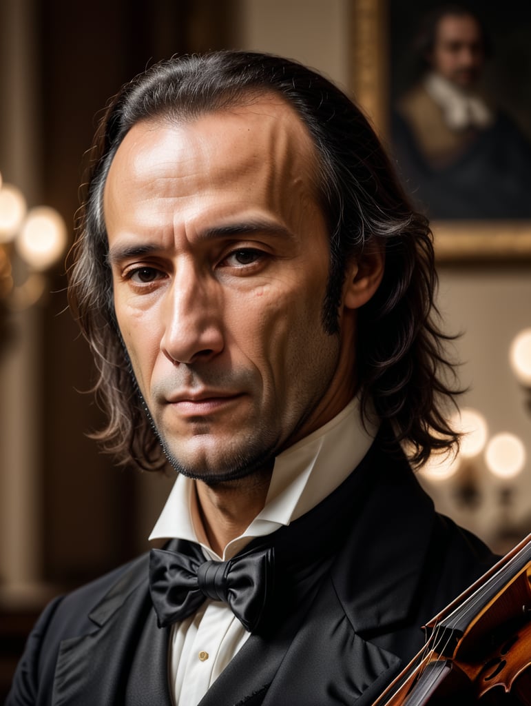 Premium Free ai Images | photo portrait niccolo paganini paganini in ...