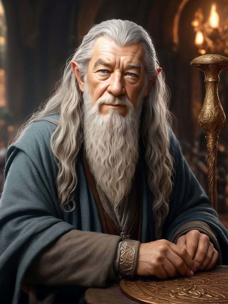 Premium Free ai Images | gandalf from lord of the rings diffuse ...