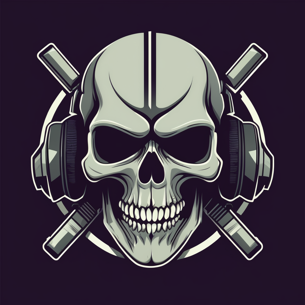 Premium Free ai Images | skull gaming logo vector image