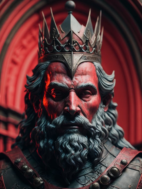 Premium Free ai Images | red marble king in the style of rblescnew