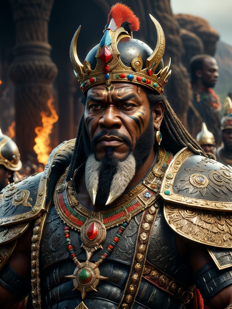 Premium Free ai Images | zulu king
