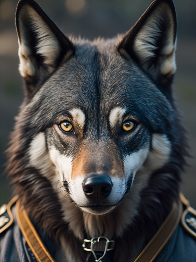 Lumenor AI Image Generation - wolf look like human stylized as police ...
