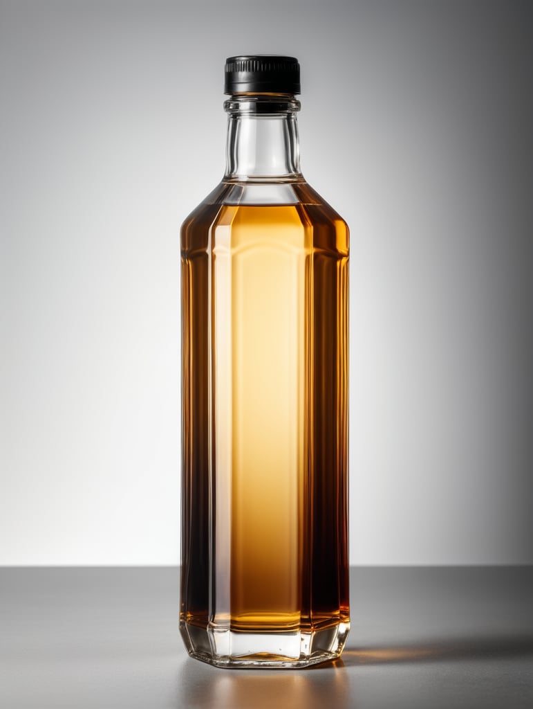Premium Free ai Images | botella alta minimalista hexagonal de ...