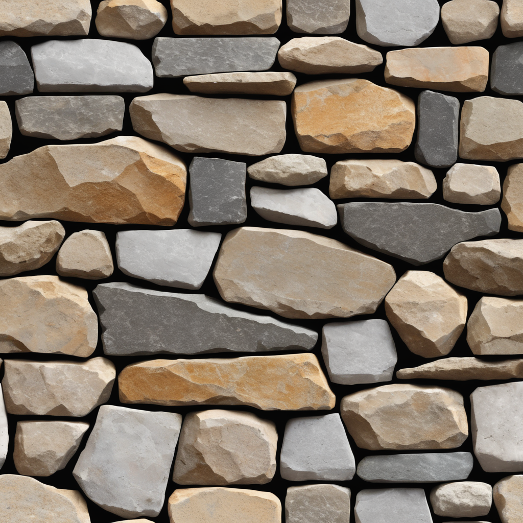 Premium Free ai Images | facade stones texture natural stone seamless