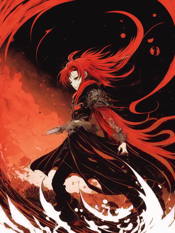 Premium Free ai Images | anime vintage anime horror samurai dead ...