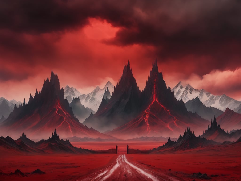 Premium Free ai Images | the gates of hell stand open beyond them is ...