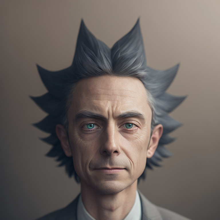 Lumenor AI Image Generation - rick and morty realistic