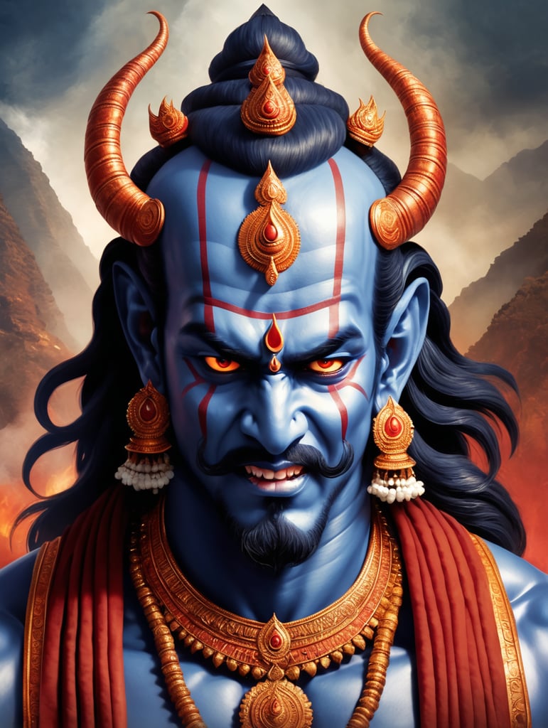 Premium Free ai Images | the th avatar of lord vishnu lord kalki has ...