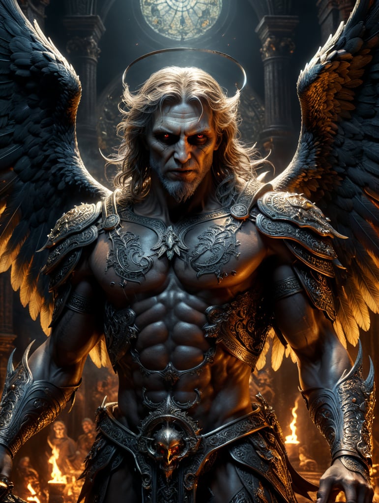 Premium Free ai Images | scary angel