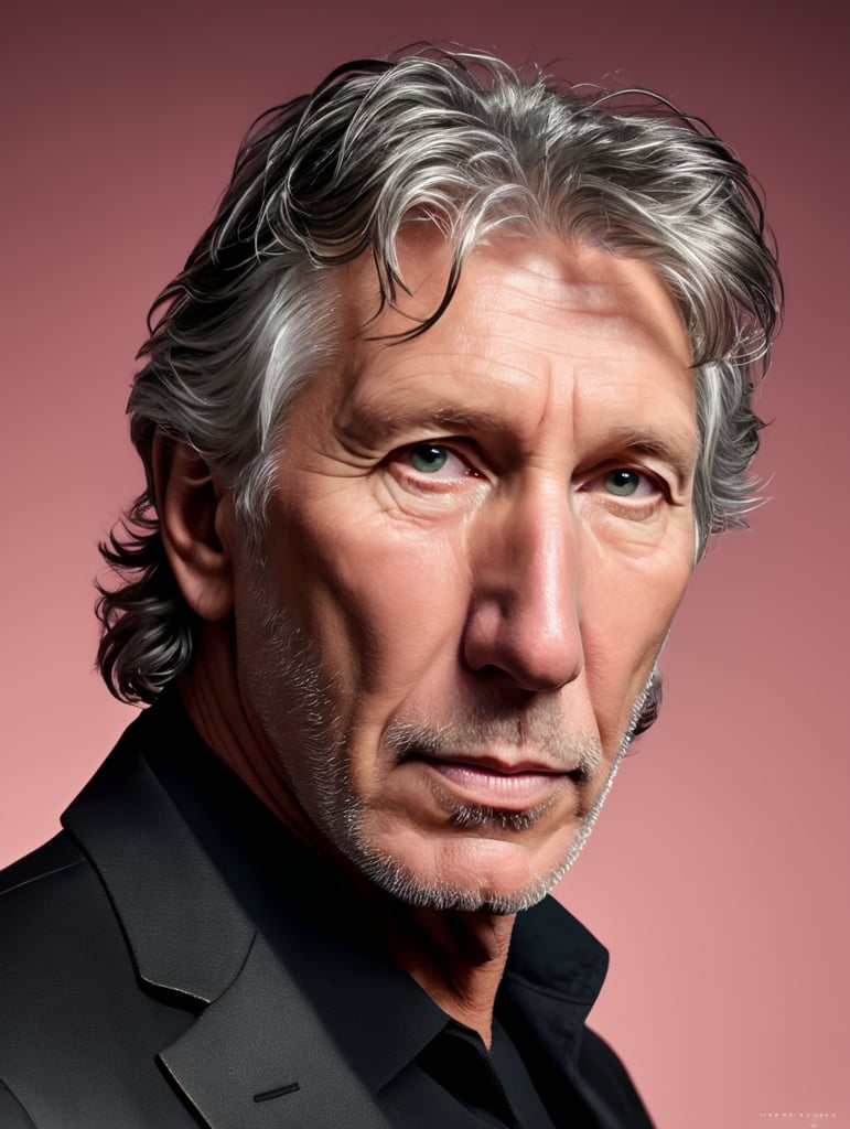 Premium Free ai Images | portrait of roger waters muted and unsaturated ...