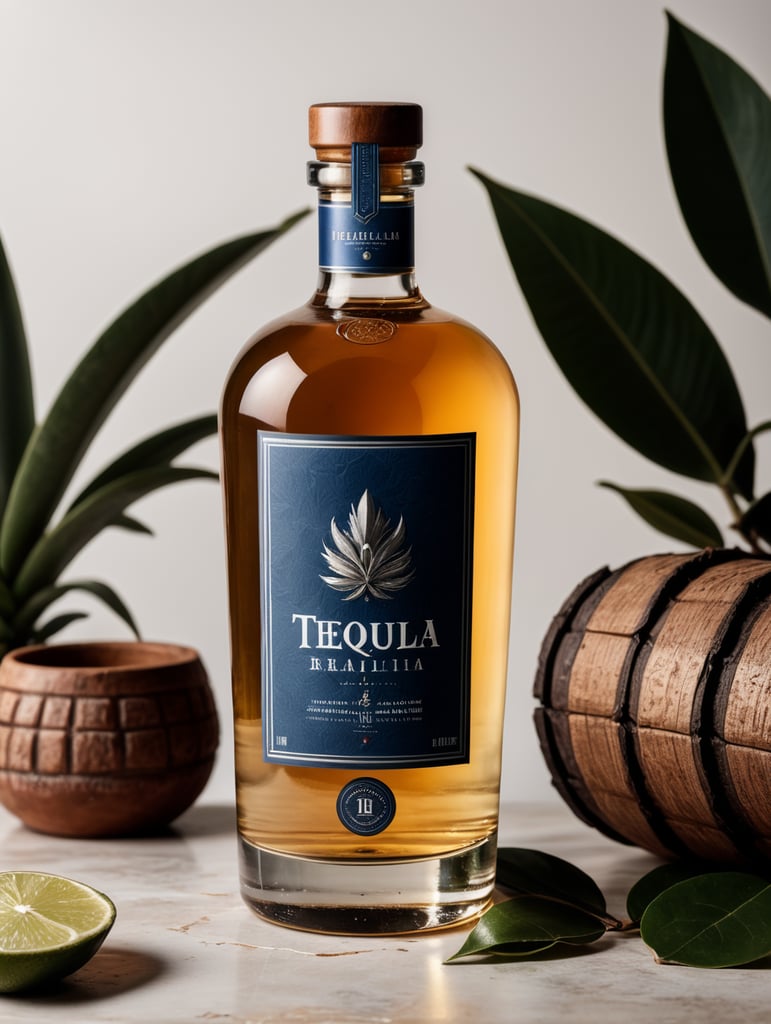 Premium Free ai Images | packaging and branding for tequila brand as if ...