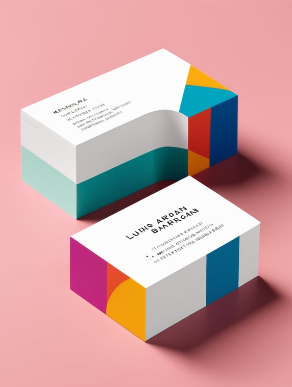 Premium Free ai Images | minimalist matte white business cards on ...