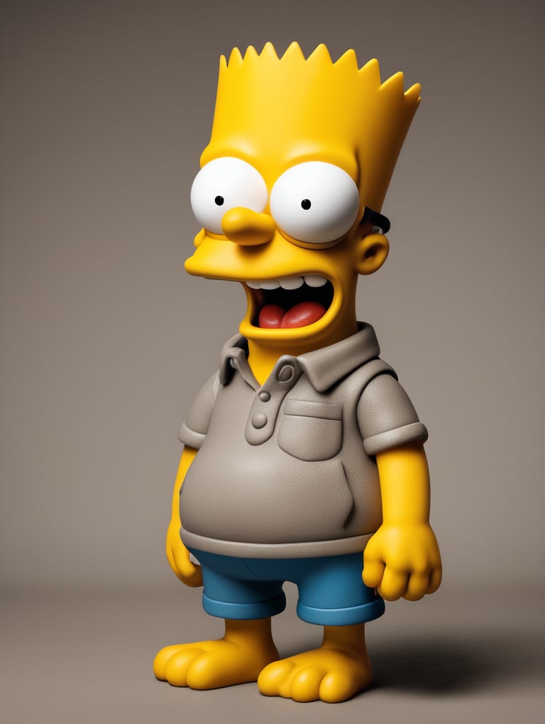 Premium Free ai Images | bart simpson with his willy out