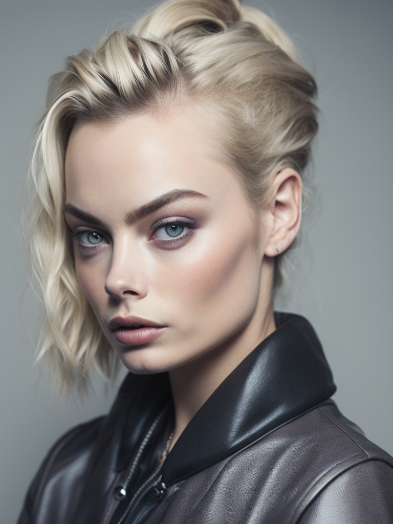Lumenor AI Image Generation - margot robbie as punk