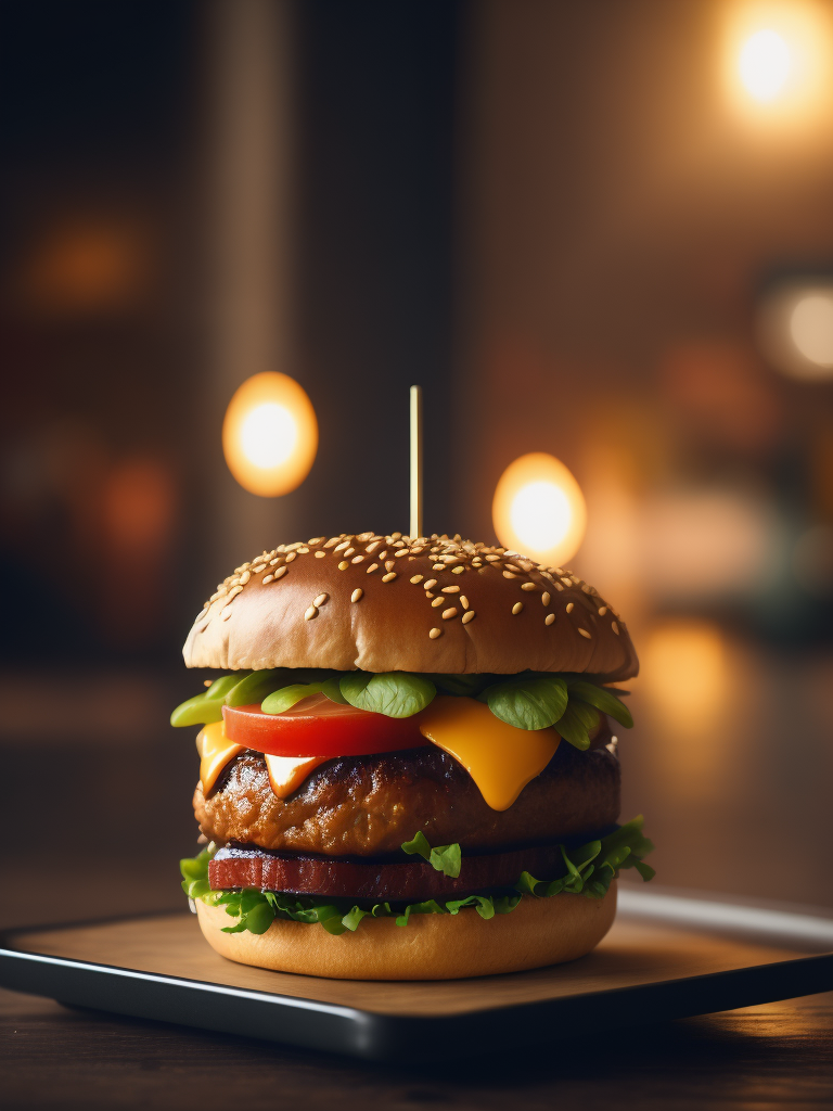 Lumenor AI Image Generation - burger cinematic editorial photography ...