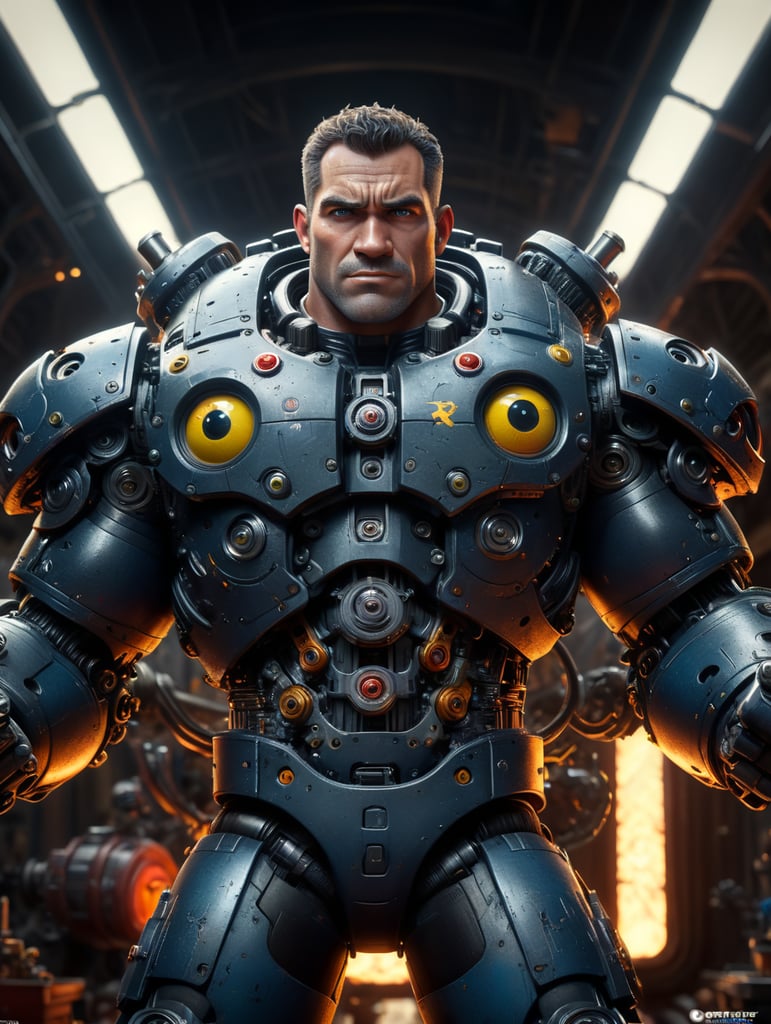 Premium Free ai Images | disney pixar style mechanic with spread arms