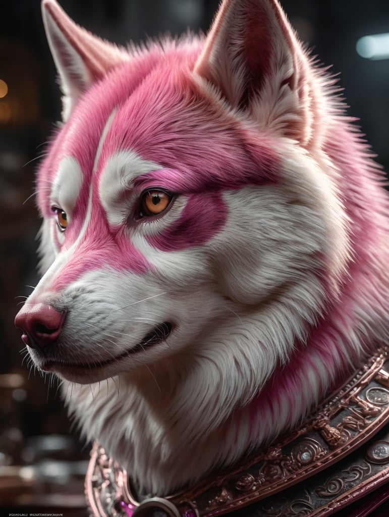 Premium Free ai Images | pink husky