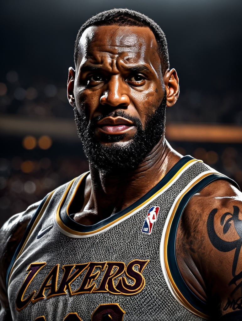 Premium Free ai Images | lebron james carricature