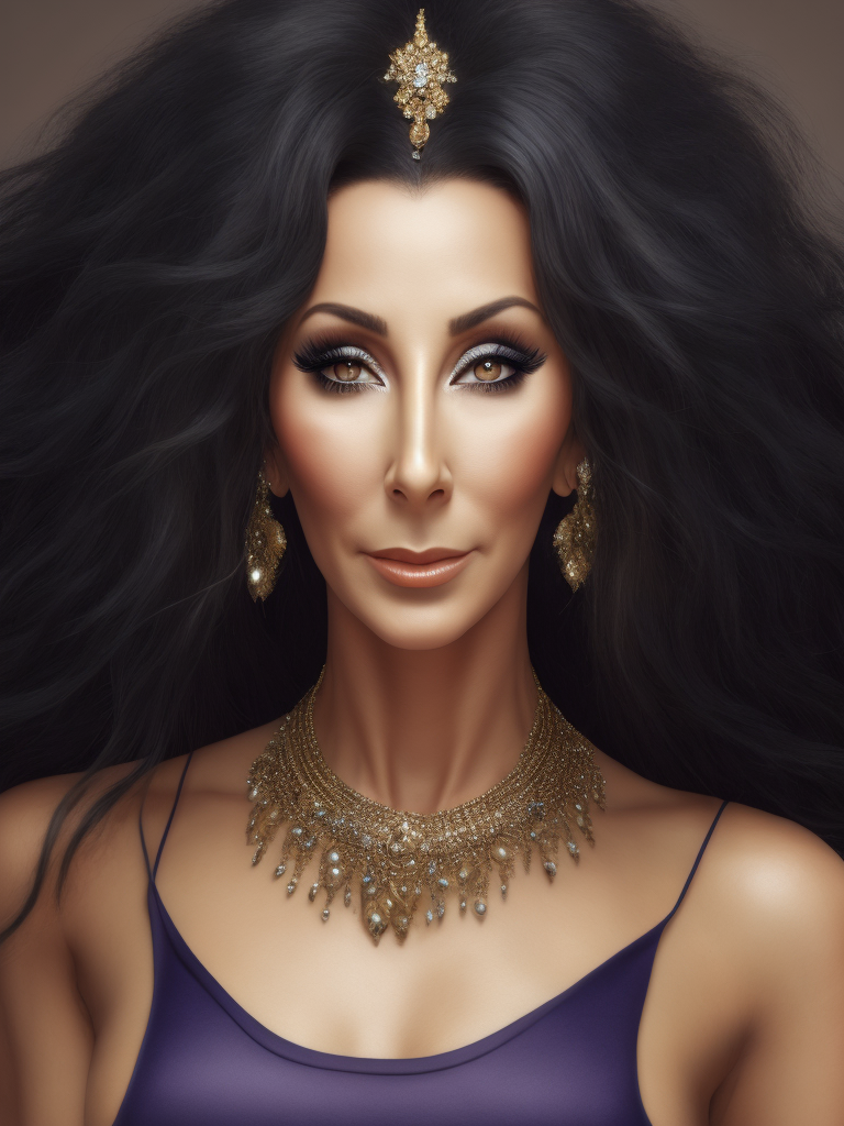 Premium Free ai Images | cher american singer ultra realistic image